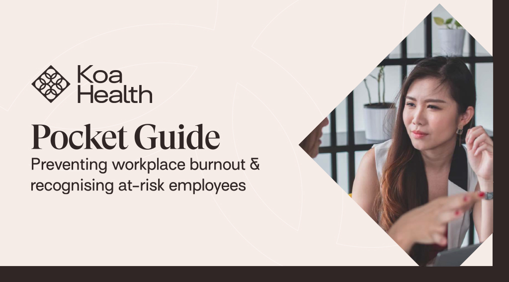 Pocket Guide: Preventing workplace burnout & recognising at-risk ...