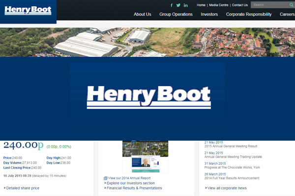 Graduate Trainee works way up to Head of HR at Henry Boot ...