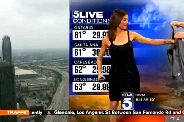 Inappropriate or body shaming? Weather presenter told to cover up sheds ...