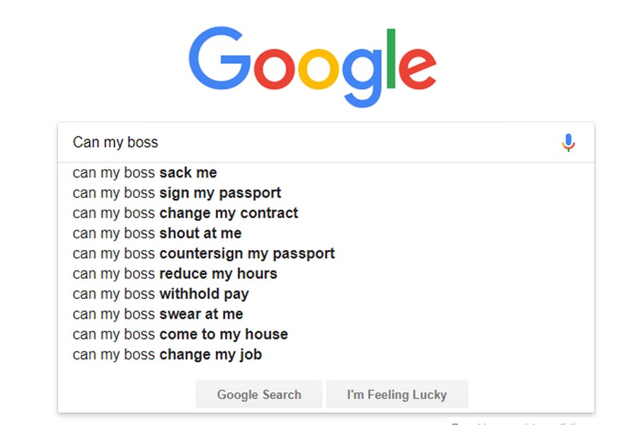 "Can my boss shout at me?" Stressed employees ask Google | HR ...
