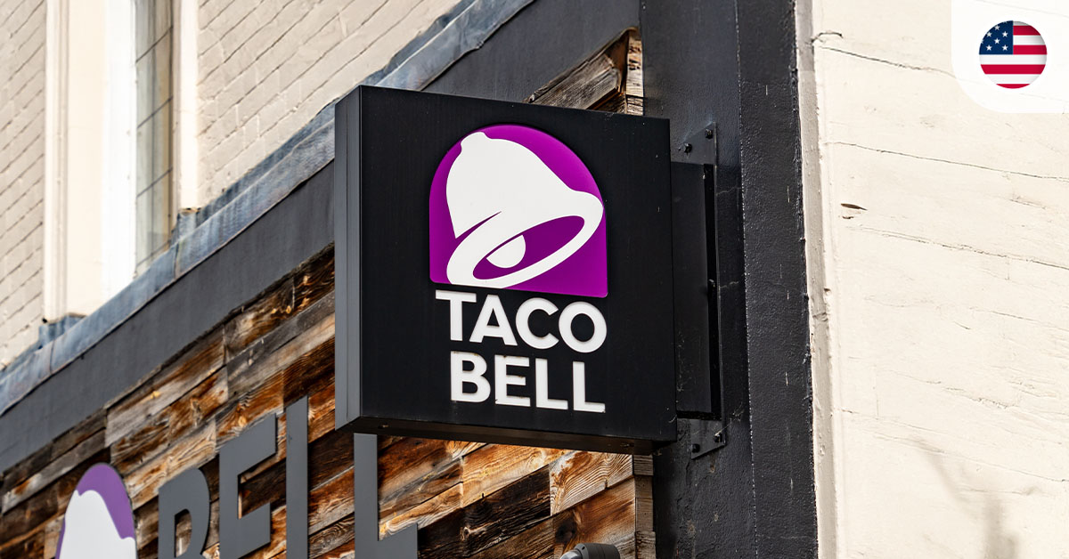 Taco Bell Fast Food Logo On Today's Edition Of Brands Then And Now,