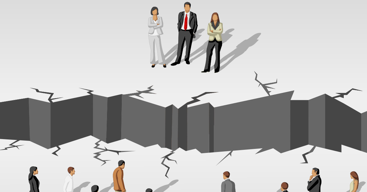 There's a growing wellbeing divide between your leaders and staff ...