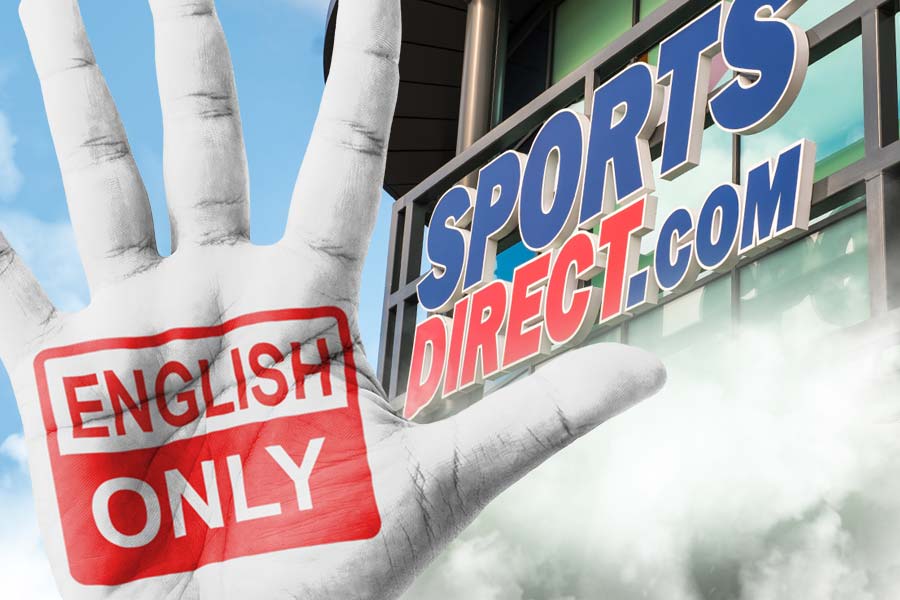 'English only' note in Sports Direct store investigated | Strategy ...