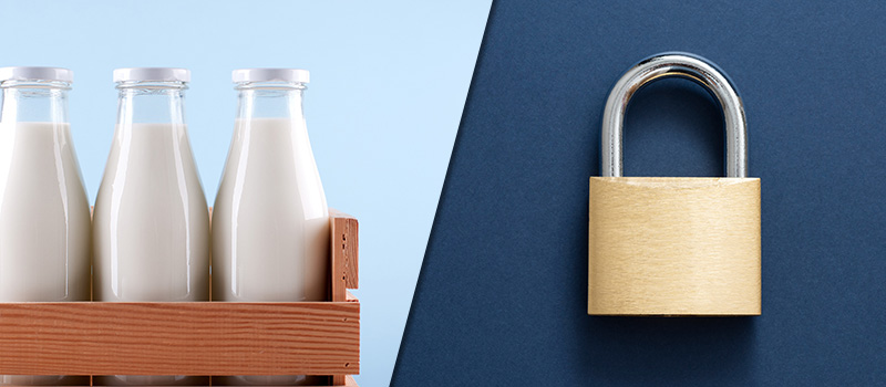 Employee sparks debate by putting a padlock on their milk ...